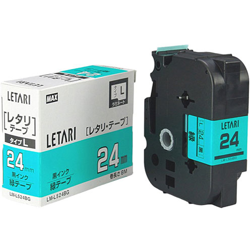 ラミネートテープ(PM-3600/PM-2400N)ラミネートテープ(PM-3600/PM-2400N)●8m巻 ●幅:24mm ●色:黒字・緑 ●生産国:中国
