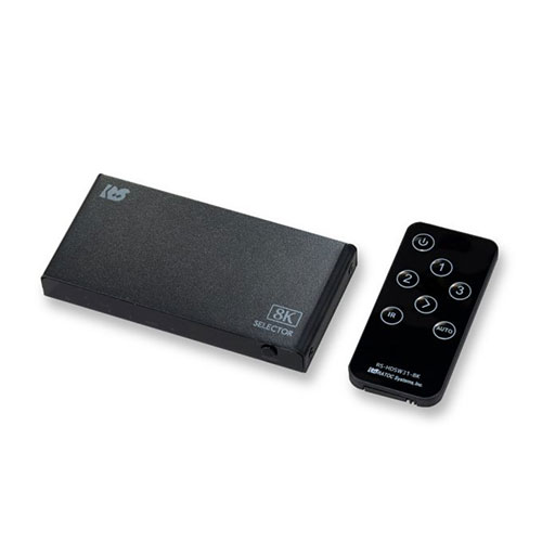 8Kの映像に対応した3入力1出力のHDMI切替器、4K120Hz/フルHD240Hzの高フレームレートにも対応!●3台の映像機器を切り替えて8Kテレビに出力 ●4K120Hz/フルHD240Hzの高フレームレートにも対応 ●PS5、Xbox...