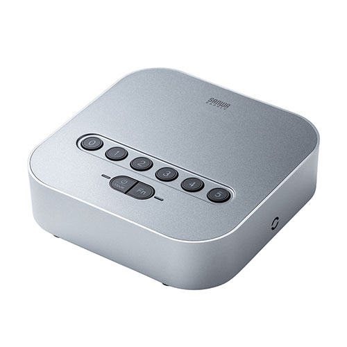 最大6個までスピーカーフォン(MM-BTMSP3MC/MM-BTMSP3CL)を接続できるレシーバー。●MM-BTMSP3MC、MM-BTMSP3CLを最大6台まで連結して接続することができます。 ※Bluetooth接続の場合は最大5台に...