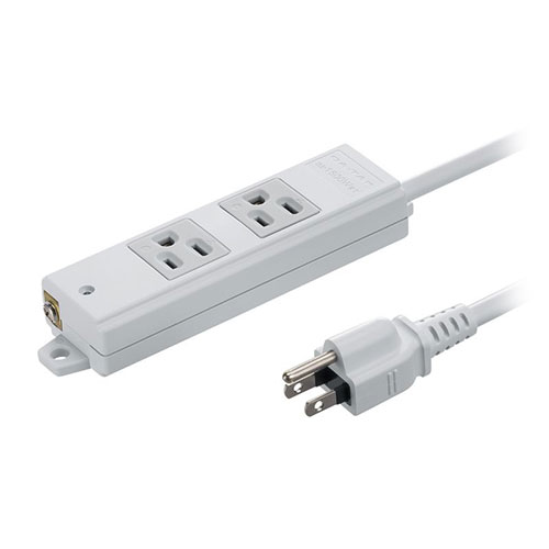 オフィスでの使用に最適な3Pノーマルタイプの電源タップ。2個口・3m。●オフィスでの使用に最適な3P平行刃、3Pプラグ仕様の電源タップです。 ●電源状態が確認できる通電ランプ付きです。 ●裏面にマグネットが付いているので、スチールのデスクな...