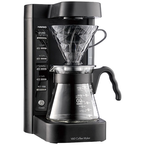 V60珈琲王2 コーヒーメーカー美味しく入れる条件をマシンにプログラムし、いつでも安定抽出できるから、V60ハンドドリップコーヒーの味わいをご家庭で簡単にお楽しみいただけます。メーカー品番 : EVCM2-5TB 内容物 : 16.5×22...