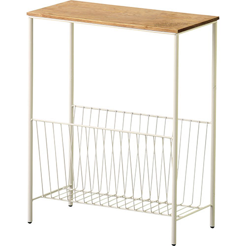 より良いくらしのために。東谷のLIGHT FURNITURE/サイドテーブルサイズ:W40×D20×H50cm 素材:天然木(パイン) スチール(粉体塗装)組立:完成品 静的耐荷重:5kg 原産地:中国