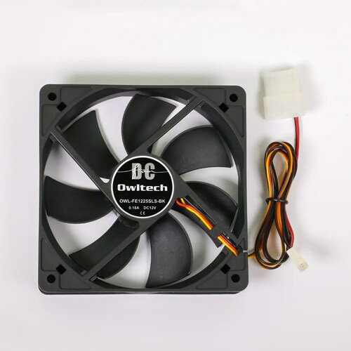 メーカー：オウルテック（Owltech） 型番：OWL-FE1225SLS-BK JAN：4942322012452 ■商品説明■ ●摩擦が少なく精度が保たれる「2ボールベアリング」を採用した、120mmサイズのオウルテックオリジナルケース...