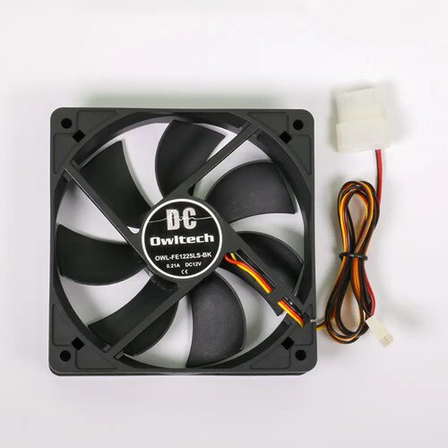 メーカー：オウルテック（Owltech） 型番：OWL-FE1225LS-BK JAN：4942322012469 ■商品説明■ ●摩擦が少なく精度が保たれる「2ボールベアリング」を採用した、120mmサイズのオウルテックオリジナルケース用...