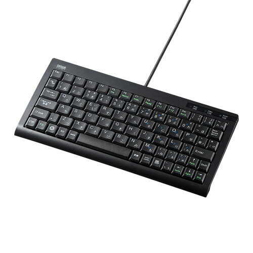 超ミニタイプ、テンキーなしのコンパクト&スリムパンタグラフキーボード幅わずか221mm超コンパクトキーボード。標準的なキーボードを置くことの出来ない省スペースな場所でも使用できます。 ノートパソコンと同じパンタグラフを採用 接続するだけで使...