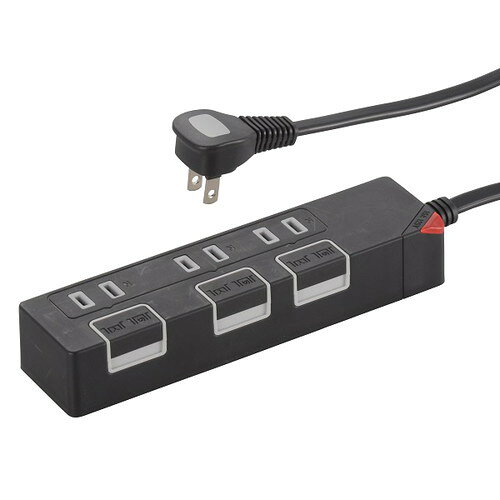 メーカー名:オーム電機 OHM 型式:HS-T1146K JAN:4971275011465 ● カラーが選べるインテリアタップ ● 押しボタン式省エネスイッチ ● 絶縁カバー付きL型プラグ ● 丈夫な二重被ふくコード ■ コンセント：3口...
