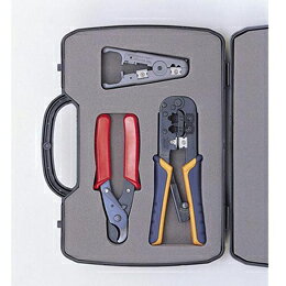 RJ45ケーブルを作成する際に必要な工具のセットです。LD-GKTY・LD-KKTR・LD-CUTがセットになっています。　