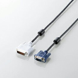 DVIのアナログ信号をD-Sub15ピン(ミニ)に変換できる。DVI-Iデジタル出力端子を装備したパソコンと、D-Sub15ピン入力端子を装備したディスプレイなどを接続できるDVI-D-Sub15ピン変換ケーブル。DVIアナログ信号ををD-...