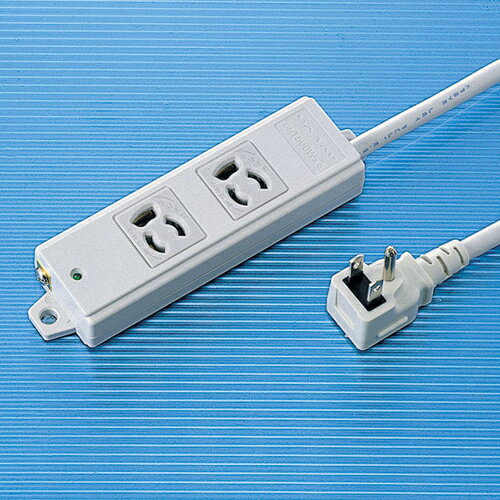 3P抜け止め・L型プラグ・マグネット・2個口　5m。●通電ランプ付き●マグネット付き●熱に強い二重構造ケース●L型プラグ●エコ対応(RoHS対応)「RoHS指令」に基づき、特定有害物質を使用制限した製品です。鉛を使用しない無鉛ハンダを使用。...