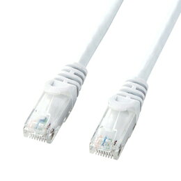 やわらかいより線タイプ、爪折れ防止付きギガビットLANケーブル●伝送速度1000Mbps(1Gbps)、伝送帯域250MHzを実現した、ギガビット完全対応LANケーブルです。 ●単線に比べて柔らかく、取り回しが楽な「より線」仕様です。 ●コ...