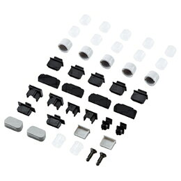 AV機器をホコリ、酸化から守るAV機器をホコリ、酸化から守ります。■ミニDsub15ピン(HD15ピン)用×2 ■D端子用×4 ■ピンジャック用×10 ■S端子用×2 ■HDMI用×5 ■光(角刑)用×2 ■HPミニ用×2 ■F端子(同軸)...