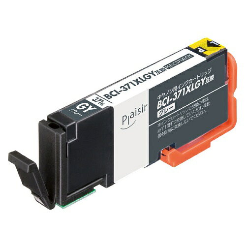 メーカー名:プレジール Plaisir 型式:PLE-C371XLGY JAN:4531027007216 サイズ：58×132×30mm 重量：38.7g 純正型番：BCI-371XLGY ・キャノン BCI-371XLGY互換インクカー...