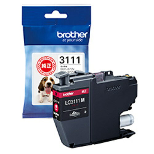 メーカー名:ブラザー brother 型式:LC3111M JAN:4977766775595 カラー：マゼンタ ・インクジェット複合機用のインクカートリッジ LC3111Mです。 ・対応機種：MFC-J738DN/DWN、 MFC-J99...
