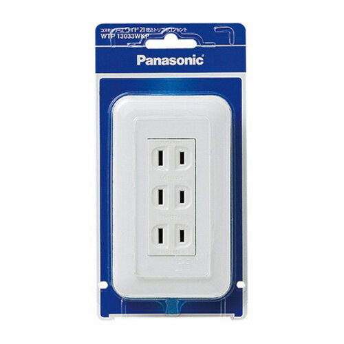 メーカー名:パナソニック Panasonic 型式:WTP13033WKP JAN:4989602613329 個装寸法：タテ180×ヨコ92×アツミ26 質量：114g プレート付：プレート付 定格：15A 125V