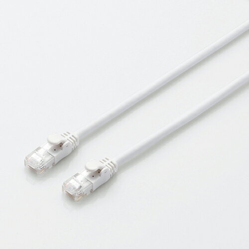 メーカー名:エレコム ELECOM 型式:LD-GPAY/WH1 JAN:4953103338517 ケーブル長：1.0m ケーブル太さ：5.2mm カラー：ホワイト 伝送速度：10Gbps インターフェイス：RJ-45コネクター 環境配慮...