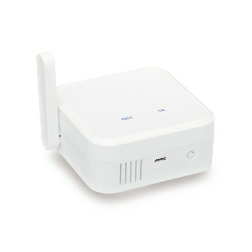 高精度 PA方式 CO2センサー、PM2.5センサー搭載のBluetooth 環境センサー●CO2センサー、PM2.5センサー、温湿度センサーを搭載 ●空気質を注意レベルと数値で表示 ●Bluetooth接続でスマホにかんたん接続 ●壁掛け...