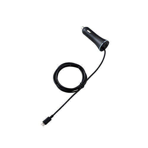 充電状況がすぐ見えるインジケーターを搭載。12/24V車に対応するLightningケーブル一体型の車載充電器。自動車のアクセサリソケットからLightningコネクタまたはUSBポートを介してiPhoneやスマートフォン、iPadやタブレ...