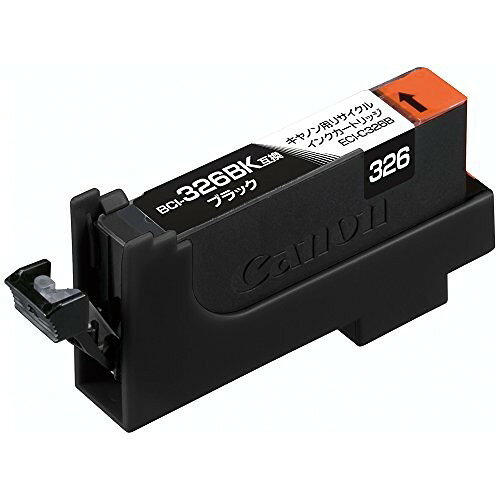メーカー：エコリカJAN：4571163365559型番：ECI-C326B■商品説明■●インク残量表示にも完全対応●ブラック/染料●純正型番:BCI-326BK■仕様■・サイズ(約):130×160×16mm ・質量(約):30.5g ・...