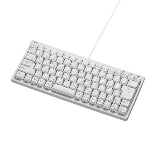 机の上を有効活用できるコンパクトフルキーボードテンキー部分を取り除き、文字入力だけに特化したコンパクトキーボードです。 キーピッチはスタンダードキーボードと同じ19mmキーピッチ 文字の耐久性に優れたレーザー印刷を採用しています 邪魔な時は...