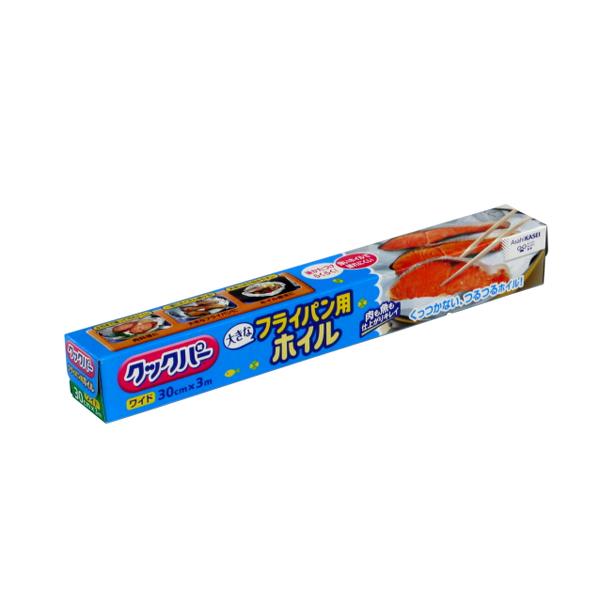 ホイルです。強くて破れにくいフライパン用のホイルです。食品をのせる面は、シリコーン樹脂加工でつるつるしており、油をひかなくてもくっつきません。肉や魚など、ラッとはがせてキレイに仕上がります。油や汁を通さず調理器具の後片付けが簡単です。熱に強...