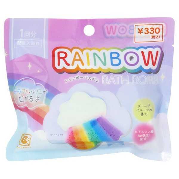 バスボムです。お風呂に浮かべるとカラフルな虹が広がる発泡タイプのバスボムです。グレープフルーツの香りです。保湿成分のヒアルロン酸Naを配合しております。※大理石(天然・人工)・木製・24時間保温・循環式等のお風呂では使用しないでください※パ...