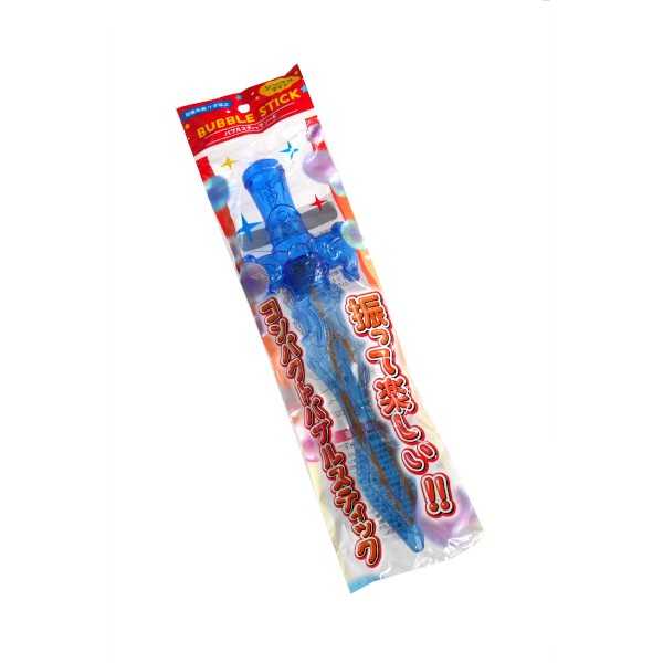 バブルスティックです。剣の形のかっこいいシャボン玉です。振って楽しい大きなシャボン玉が作れます。※色の指定はできません●サイズ(約)・240×70×25mm●内容量(約)・40ml●対象年齢・7歳以上●材質・ハンドル:ポリスチレン リング棒...