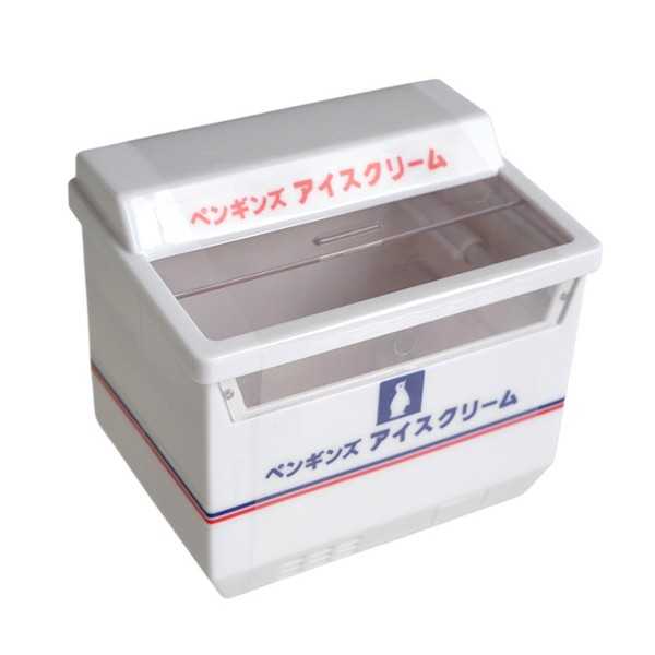 アイスクリームケースのミニチュアです。昔ながらの店頭に並ぶアイスクリームケースのミニチュアです。フタが開いて小物を入れることができます。※パッケージの表示価格は店頭販売価格の為、当店販売価格とは異なります●サイズ(約)・77×88×62mm...