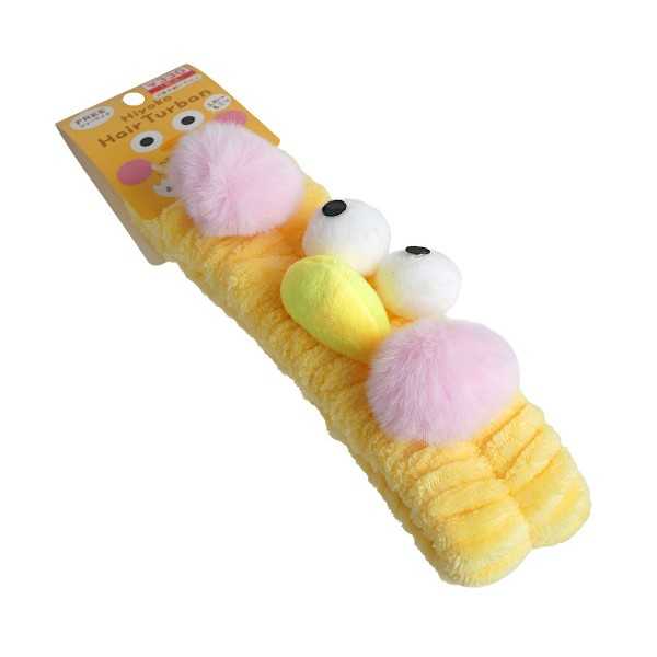 ヘアターバンです。ふんわりもこもこのやわらかい素材のヘアターバンです。洗顔やメイク時に髪をおさえられます。※パッケージの表示価格は店頭販売価格の為、当店販売価格とは異なります※洗濯機・乾燥機・塩素系洗剤・漂白剤・アイロン・シンナー・ベンジン...