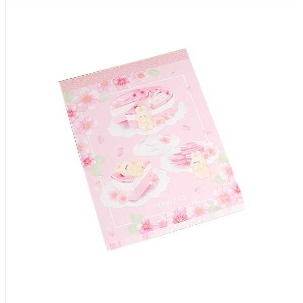 メモ帳です。桜とスイーツ柄のメモ帳です。携帯にも便利なミニサイズです。※色・柄の指定はできません●サイズ(約)・100×75mm●材質・紙●用途・メモ ノート 用紙 文具●キーワード・めも のーと ようし ぶんぐ 100円ショップ 100円...