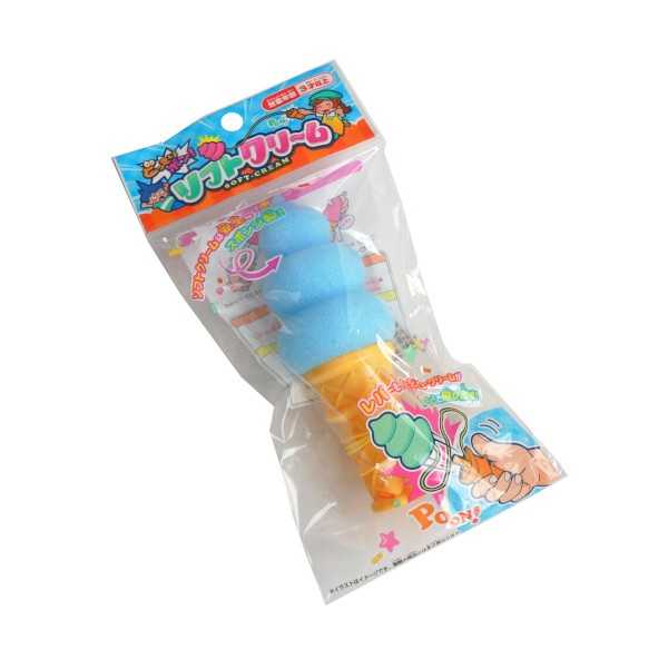 ソフトクリームのオモチャです。レバーを引くとソフトクリームがポーンと飛び出します。ソフトクリームはスポンジ製で安心です。※色の指定はできません●サイズ(約)・直径58×170mm●対象年齢・3歳以上●材質・ソフトクリーム:PU コーン:PS...