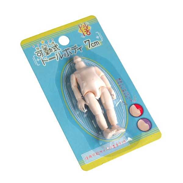 ドールボディです。別売りの「ドールヘッド キュート ミニ ドル活 3×3.3×3.3cm」(JAN:4977498285591)等に適したドールボディです。12箇所の関節が動きます。自由に動かせて様々なポージングをお楽しみいただけます。※首...