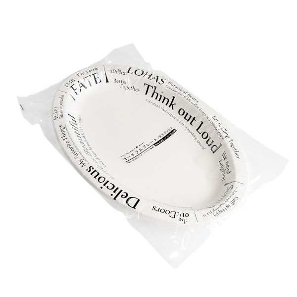 オードブルプレートです。耐水・耐油加工パルプのオードブルプレートです。レジャーやパーティーなどの大皿料理に便利です。※オーブン・オーブントースター 非対応●サイズ(約)・360×230×25mm●材質・パルプ100%(表面耐水、耐油加工)●...