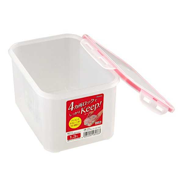 食品保存容器です。4か所ロックでしっかりキープできます。パッキン付きで汁もれ・ニオイもれを防ぎます。※直火・電子レンジ・オーブン・グリル・食器洗浄機・乾燥機 非対応●外寸(約)・12.2×17.3×高さ10.2cm(フタ含む)●容量(約)・...