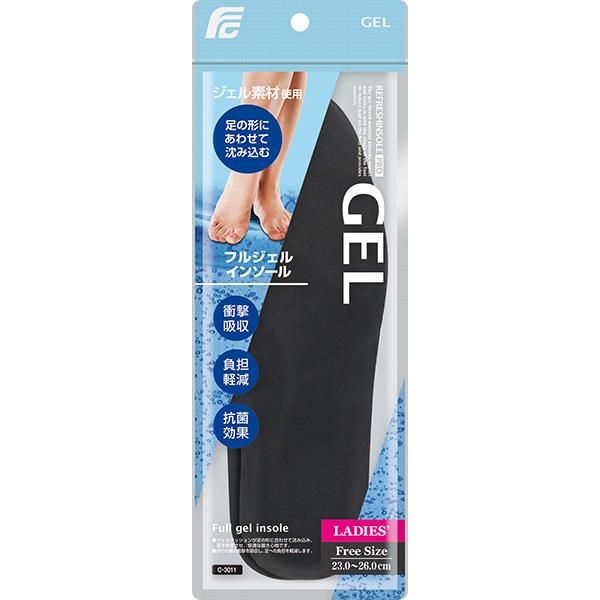 インソールです。ジェルクッションが足の形に合わせて沈み込みます。足を安定させ快適な履き心地です。靴のサイズに合わせてカットしてお使いください。抗菌効果でいつも清潔です。歩行の際の衝撃を吸収し、足への負担を軽減します。※洗濯 非対応●1枚のサ...