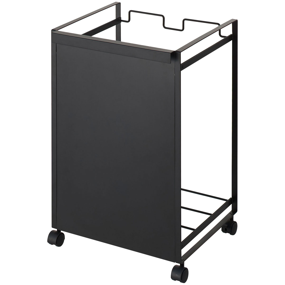 目隠し付きで見た目スッキリです！ レジ袋を隠して分別できる、スタイリッシュなデザインの分別式ゴミ箱、TOWER 目隠し分別ダストワゴン 2分別。TOWER 目隠し分別ダストワゴン 2分別なら、お手持ちのゴミ袋やコンビニやスーパーのレジ袋を引...