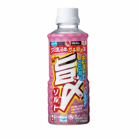 ECOGEAR MARUKYU/エコギア　マルキュー 　旨〆ソルト　■内容量：300gイワシやサンマ・サバ・アジ・キビナゴ・むきエビ・オキアミ・アサリなど、船釣りには欠かせないくわせエサを、ギュッと締めるスペシャルソルトです。 魚が好むアミ...