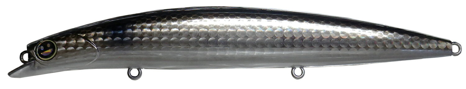 バボラ130Fのウエイトを4g増量したシンキングモデル。 飛距離をUPし、ディープレンジに対応。 デッドスローでのアクションは捨て、ミディアムスロー～ファーストリトリーブを多用するデイゲーム用のアクションにセッティング。 磯のヒラスズキ、急...