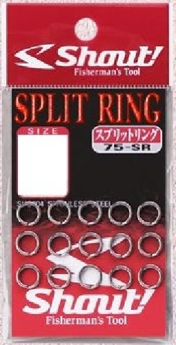 平打ち加工を施したビッグフィッシュ対応の協力スプリットリング。材質はステンレス鋼材SUS304。　