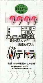 波止釣り・船釣りにマルチ対応！簡単仕掛け！●硬質ハリスエステル　