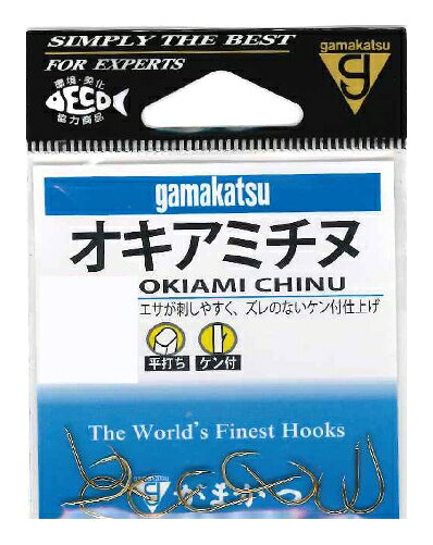 軸にエサ止めのケンが付いています。オキアミ等の柔らかい餌には、甲の固い部分をケンの所に掛ける要領で刺して下さい。入本数：9号数：3号　