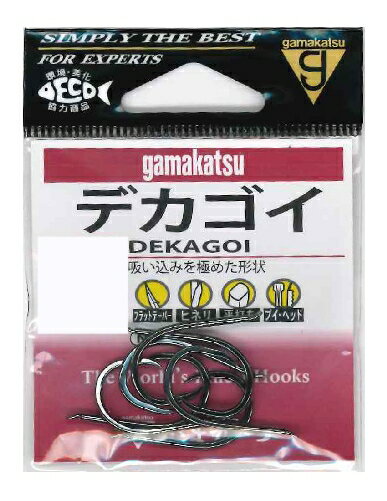 がまかつの巨鯉専用鈎です。吸い込み易く、刺さり、強度抜群です。より鋭い鈎立ちと貫通性能を求めて、鈎先を超精密プレス加工（フラットテーパー）しました。その実力は驚異的。触れた瞬間に貫通している感覚です。入本数：7号数：14号　