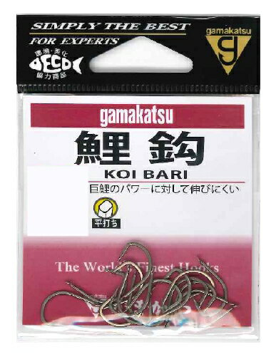 想像を絶する巨鯉のパワー、疾走に対しても伸びにくい、丈夫な鈎です。バレにくさでも定評があります。号数：12入本数：16　