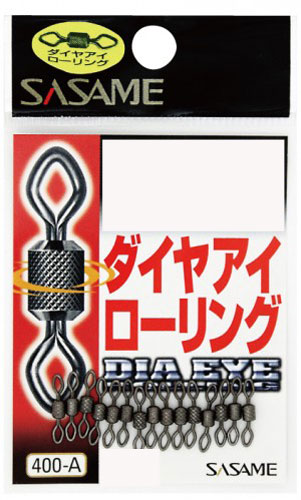 上下のリングが丸ではなくダイヤのため、糸結びがしやすくパイプが被せやすい。入数：13強度(kg)：30自重（g）：0.23ガン玉相当重量：4　