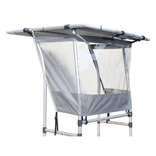 T-トップ用エンクロージャー &nbsp; エンクロージャーを装着することで、風波や雨風を防いで快適な操船ができます。側面と正面の視界がしっかり確保できるように、透明度の高い材質を採用してします。バックル付きストラップにより、T-トップに簡...