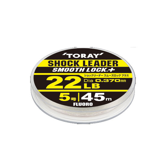 東レ/TORAYショックリーダー　スムーズロックプラス/SHOCK　LEADER◆長さ：35m◆LB:25/28/32/38★高い衝撃吸収性としなやかさを備えたショックリーダー専用設計。細くて強いワンランク上の強力(LB)を実現。ナノスリッ...
