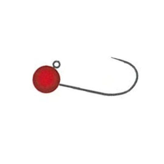 Yarie/ヤリエNo.645アジ爆ジグヘッド■フック：＃8■重量：0.5g/0.85g/1.0g■入り数：4本★アジの敏感なアタリに、独自形状の外向きフックポイントで速フッキングに持ち込めます。ヘッド部分はアジのバイトを誘発するレッド塗装です。
