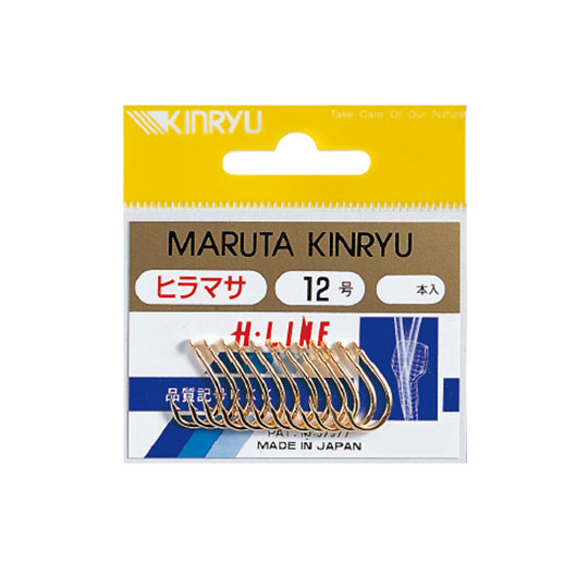 KINRYU/金龍ヒラマサ鈎&nbsp; 金&nbsp; Lパック（徳用）■カラー：金★ブリ・ヒラマサ・カンパチなどの幼魚が活性化してコマセに突っ込む季節！！不意の大物にも対応。大鈎は泳がせ釣りにも使えます。