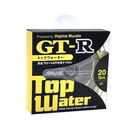 サンヨー　GT-R　トップウォーター専用中空ナイロン■Length：100m ■Size：12LB/14LB★6穴式中空ナイロン原糸を使用した完全フロートの比重1.01。 突然のファイトに対応する結節高クッショニング処理を採用。 糸癖を改善...