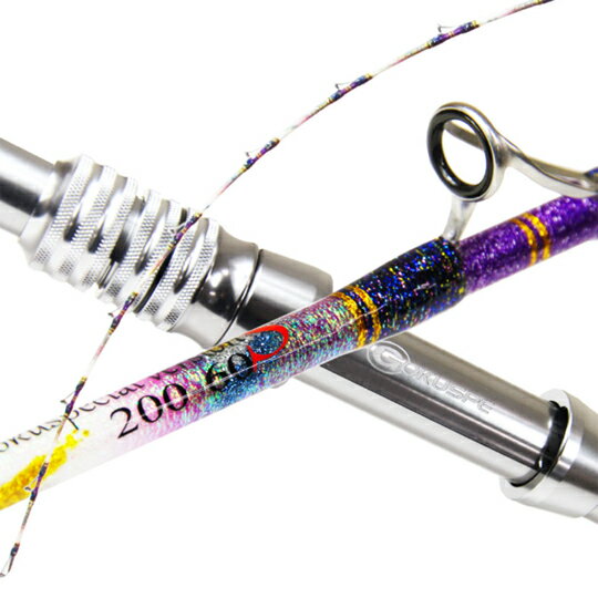 ピュアテック　六代目　ゴクスペシャル　バージョンS　240-80■全長：240cm ■継数：2 ■仕舞寸法：201cm ■自重：530g ■先径/元径（トップ期）：3.0mm/14.0mm ■錘負荷：40-100号 ■ハリス/ライン：～16...