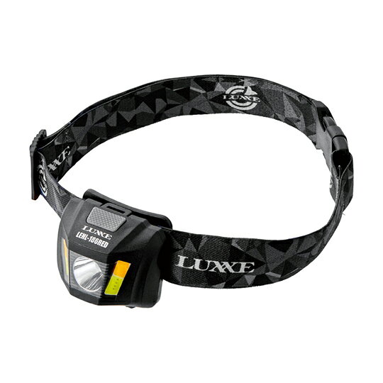 がまかつ　LEHL186 ヘッドライト■サイズ：〈本体〉約D32 x W60 x H46mm ■重　量：〈本体〉約40g (約74g電池込み) ■使用電：単4形電池x3(お試し用付属) ＊充電式ニッケル水素電池単4形も使用可★シングルボタン...